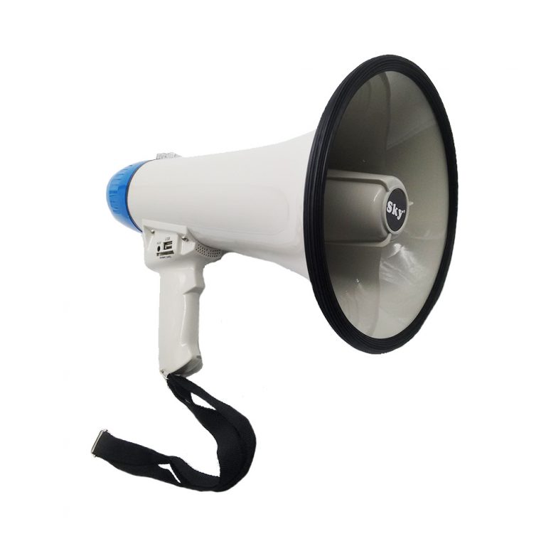 Megáfono de 15w con USB / sirena / recargable Sky - Electrónica Japonesa
