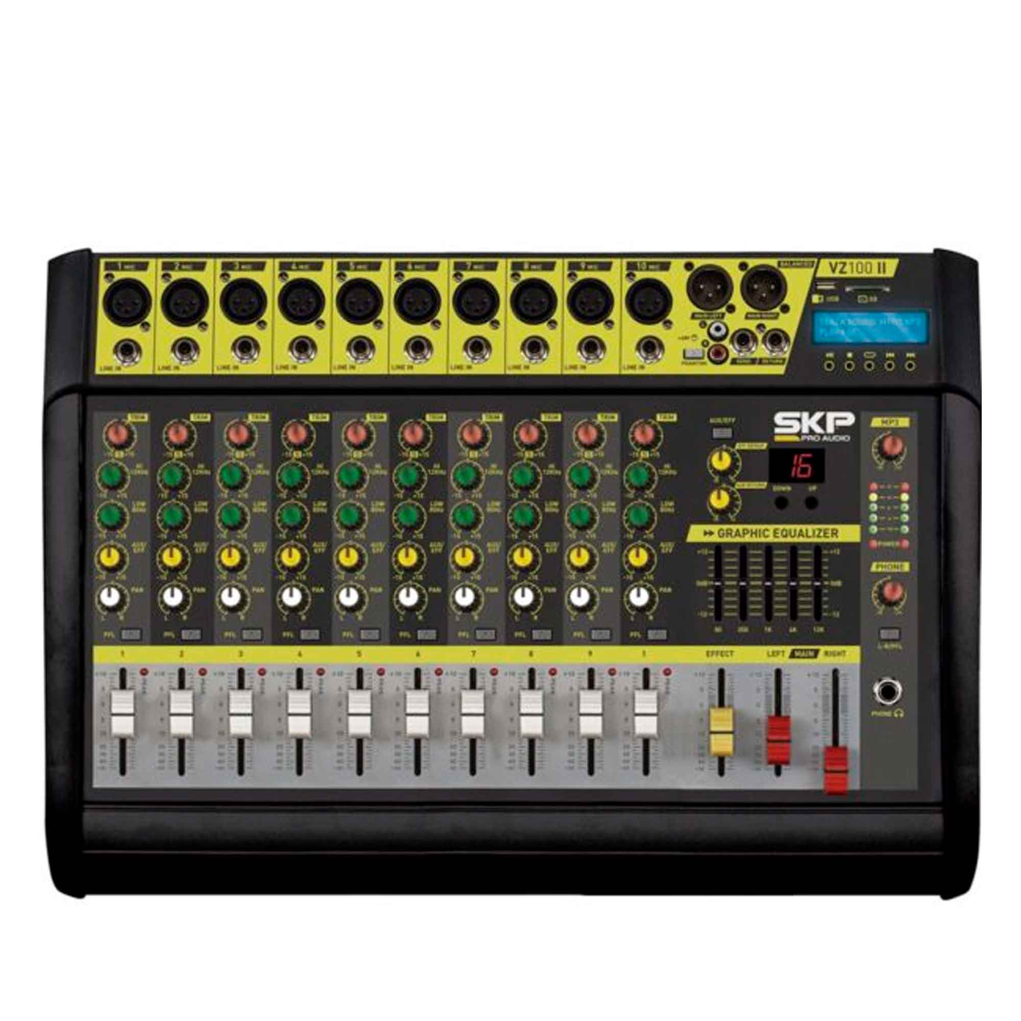 Consola Amplificada 10 canales BT/USB/SD SKP - Electrónica Japonesa