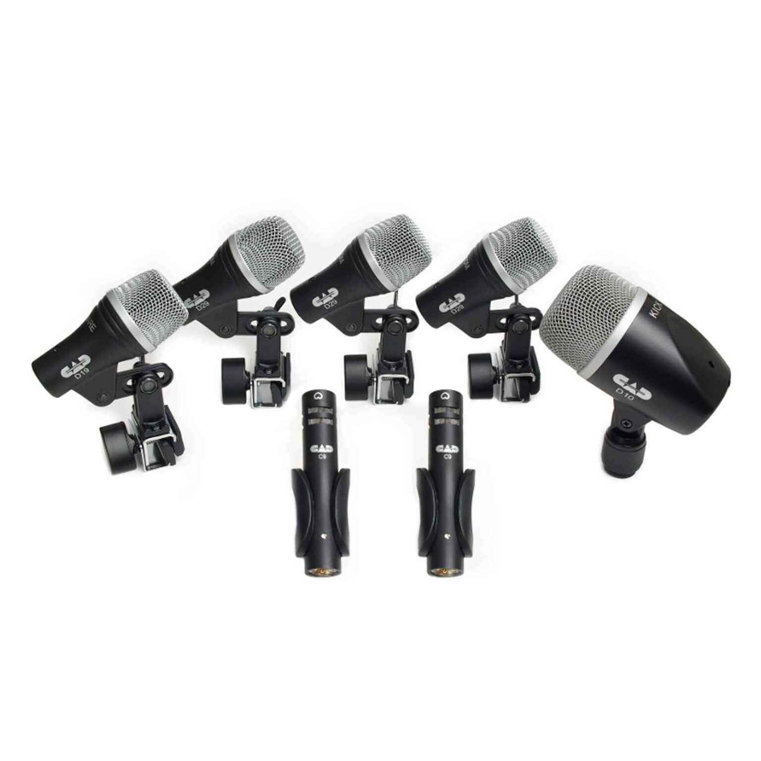 Kit de micrófonos p/batería de 7pcs CAD - Electrónica Japonesa