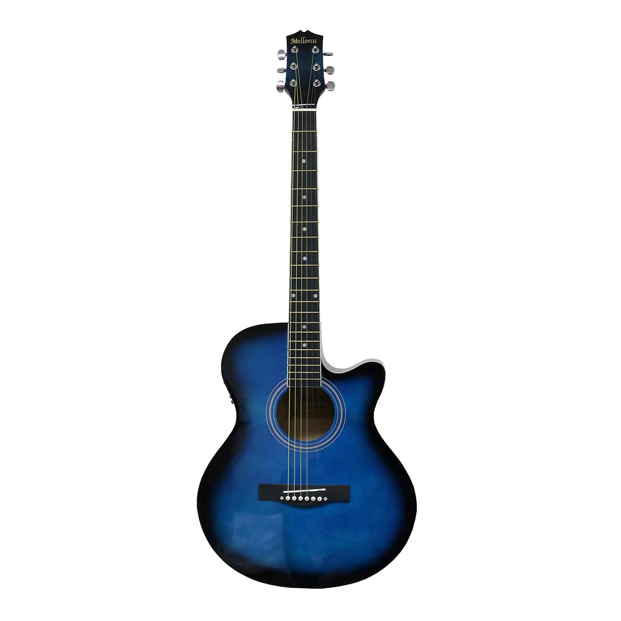 Guitarra electroacústica 39" azul Mallorca - Electrónica Japonesa