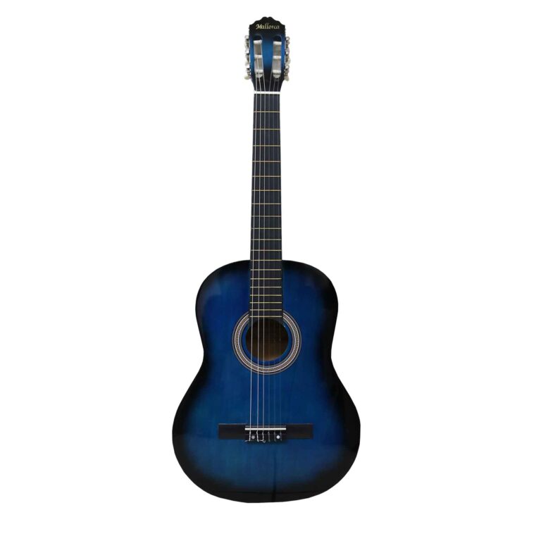 Guitarra clásica de 39" color azul Mallorca - Electrónica Japonesa